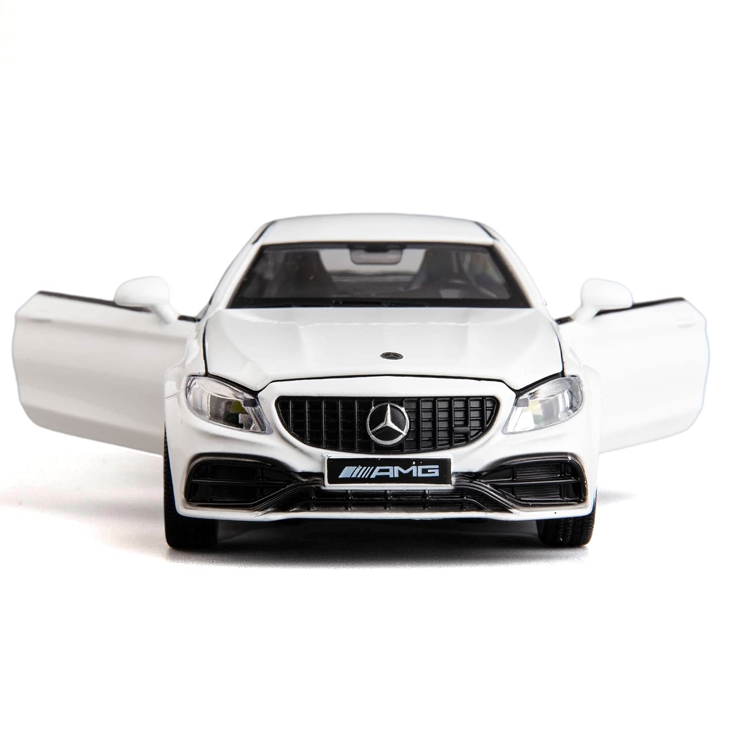 RMZ City 1:32 Diecasting Alloy Car Model Mercedes-Benz C63 AMG Toy Car White