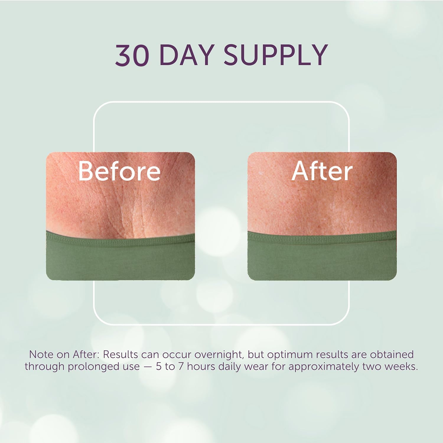 Silc Skin Decollette Pad - Medical-Grade Chest Wrinkle Pads, Smoothing Anti Wrinkle Chest Pads, Reusable Silicone Chest Wrinkle Patches, 30 Day Supply