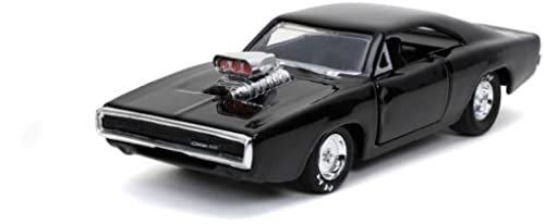 Jada Toys Fast & Furious 1:32 1970 Dom's Dodge Charger Die-cast Car, Toys for Kids and Adults (32215), Black