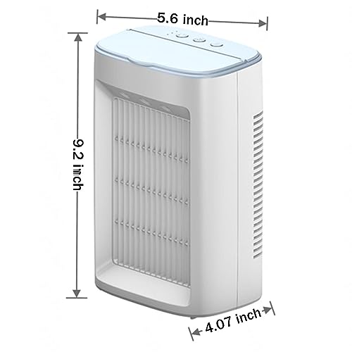 Mini Portable Air Conditioner 3 in 1 USB Portable Air Condition Strong and Durable Personal Humidifier Ideal for Home Office Bedrooms