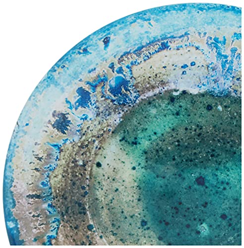 Certified International Radiance Teal Melamine 8.5"Salad/Dessert Plate, Medium, Multicolor, Set of 6