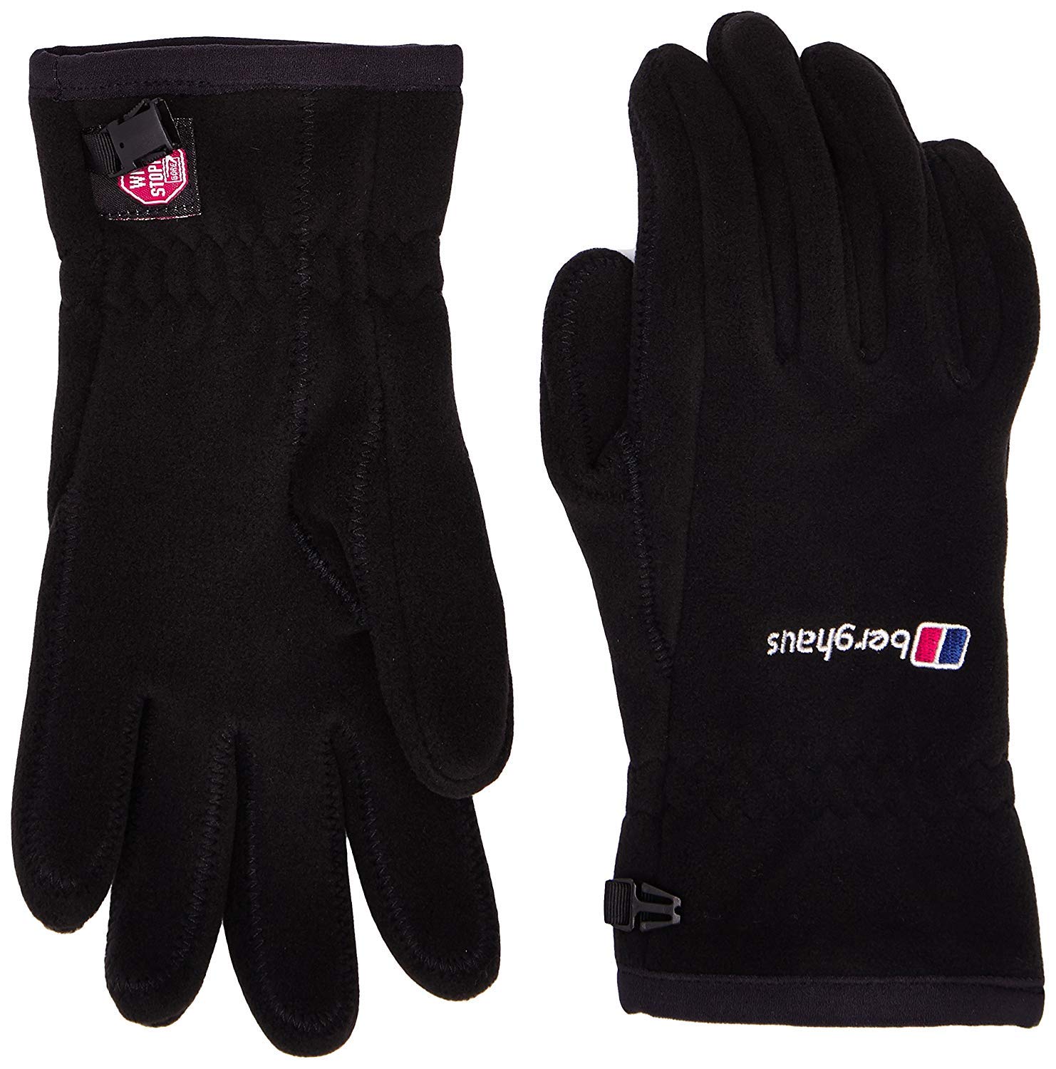 Berghaus Windproof Windystopper Adult's Outdoor Fleece Gloves Available in Black - Small
