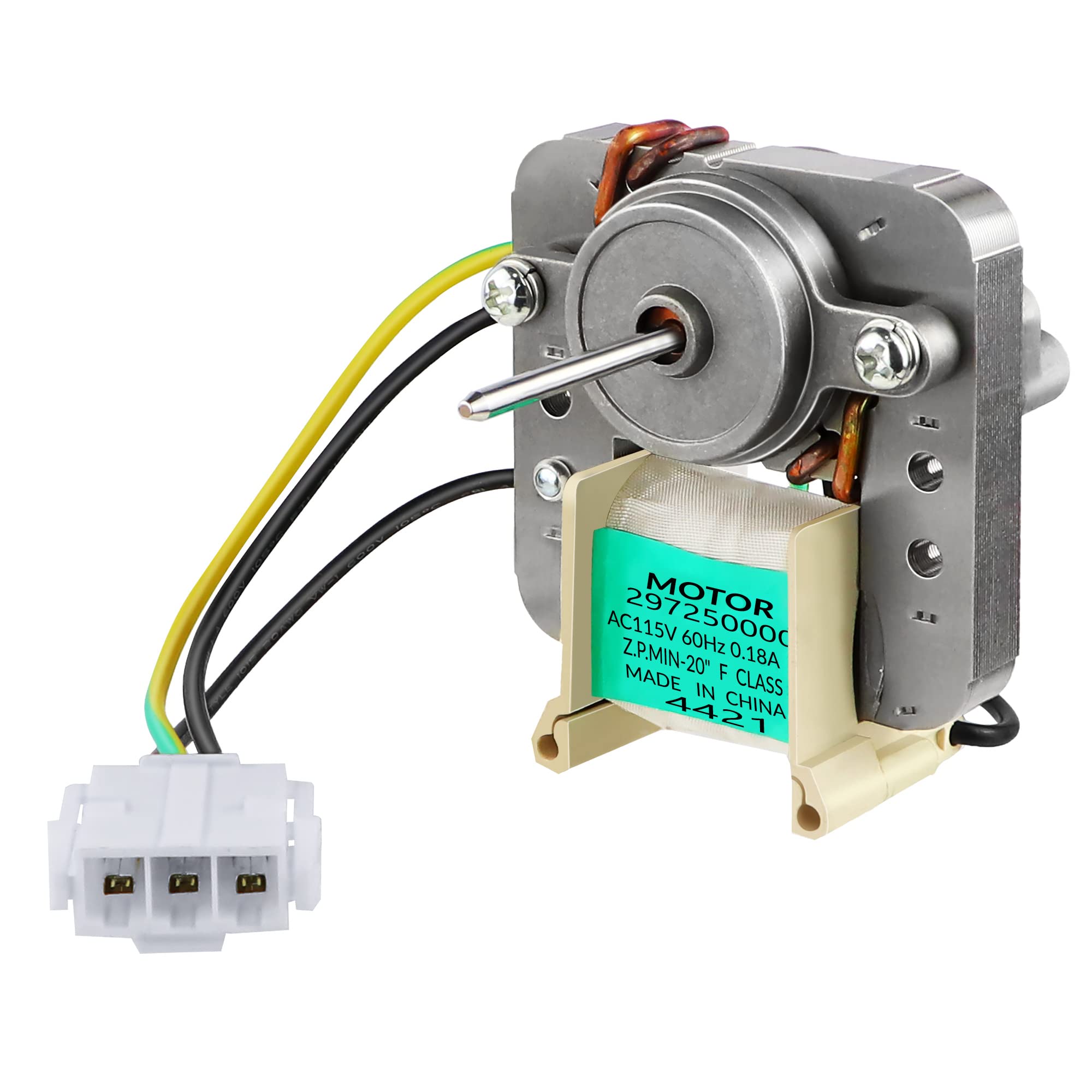 Virego 297250000 297309000 Refrigerator Evaporator Fan Motor, Fan Motor with Wiring Harness, Compatible with Frigidaire Refrigerator, Replaces 216934100 216914200, Easy to Install, One Year Warranty