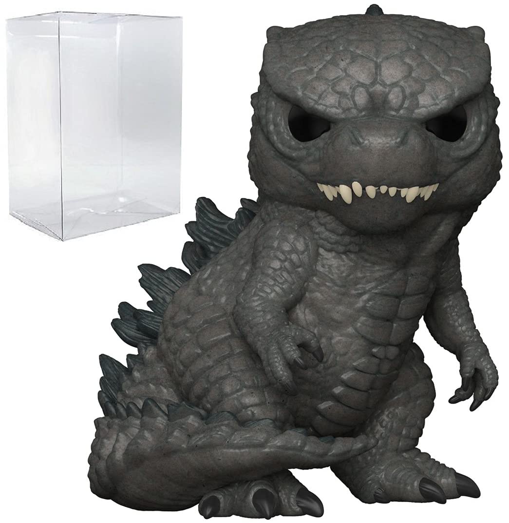 POP Godzilla vs Kong - Godzilla Funko Vinyl Figure (Bundled with Compatible Box Protector Case), Multicolor, 3.75 inches