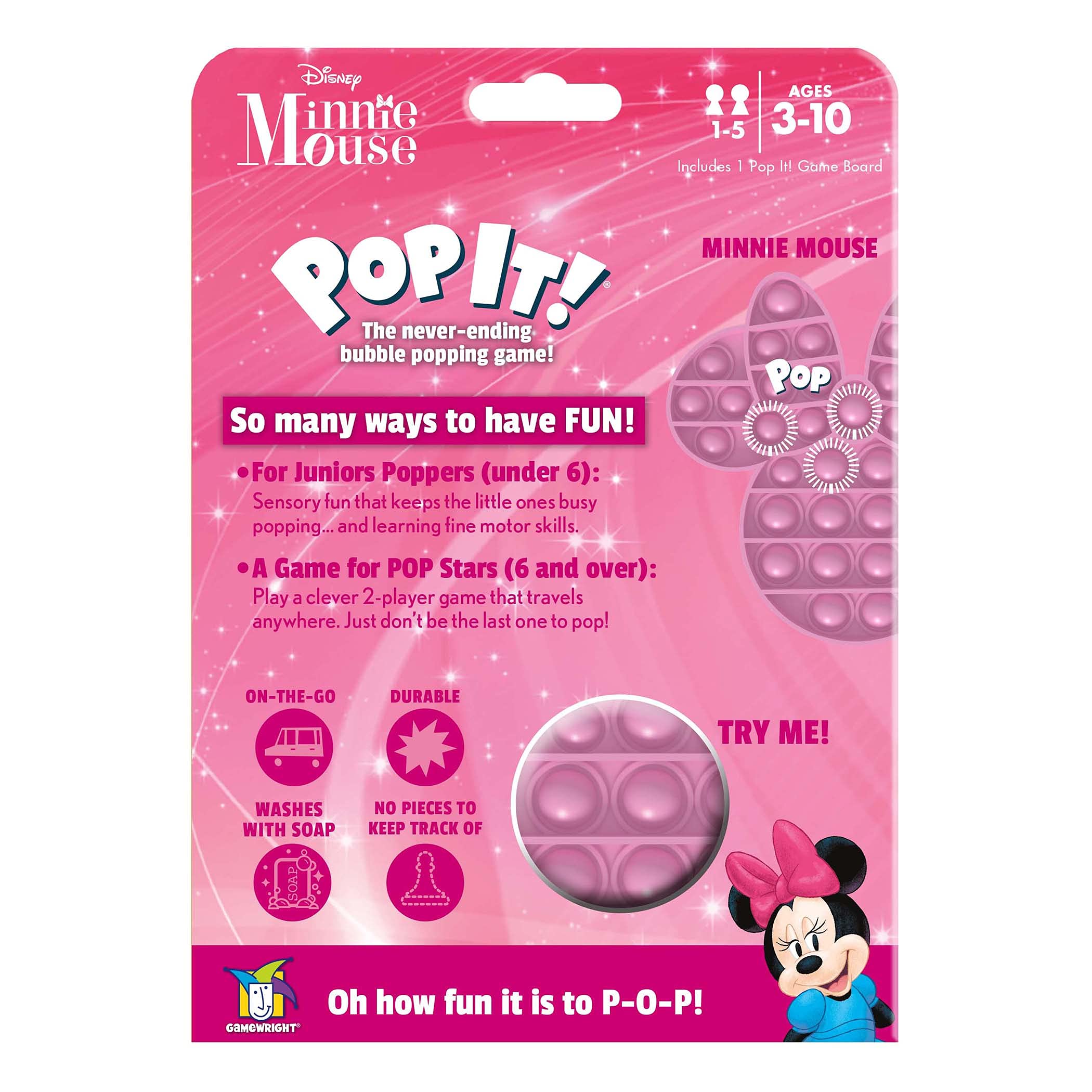 Pop It! - Disney, Minnie Mouse,Multi-Colored