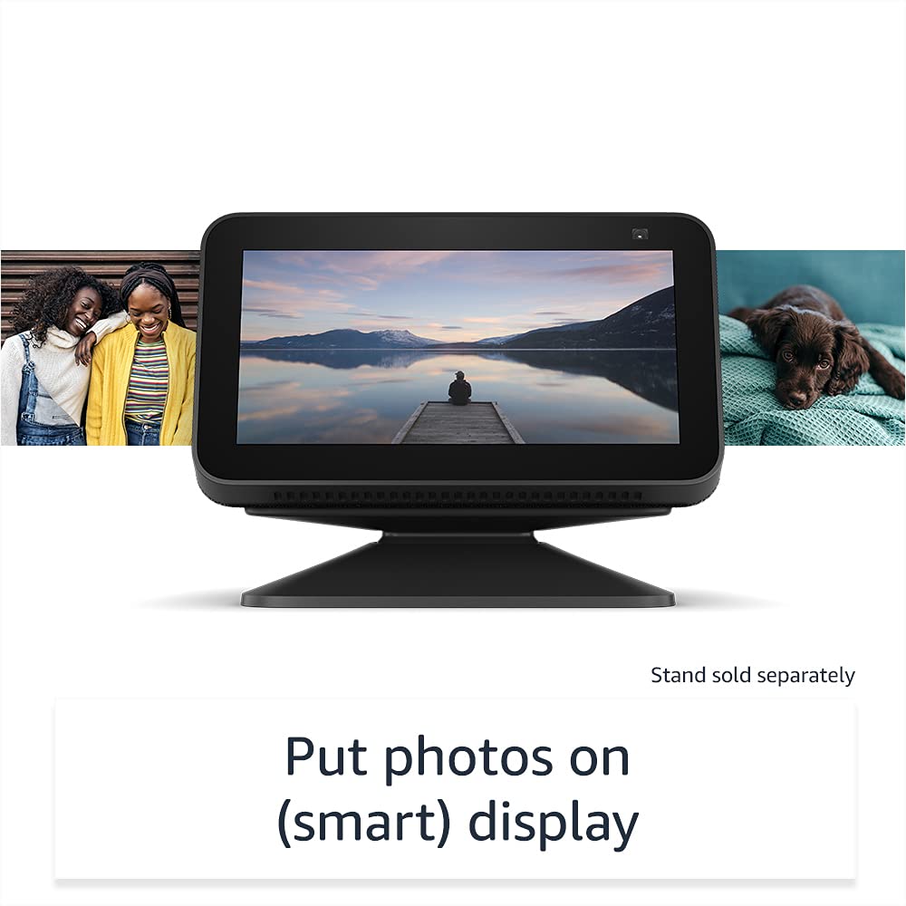 Certified Refurbished Echo Show 5 (2nd Gen, 2021 release) | Smart display with Alexa and 2 MP camera | Glacier White