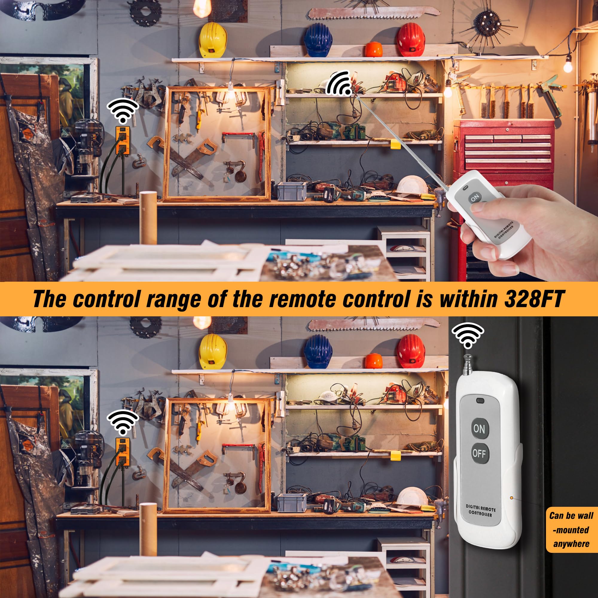 CHAOSEND Automatic Vacuum Switch Allows Power Tool/Table Saw to Turn Vacuum Cleaners/Accessories On and Off, Turn-On Delay Prevents Circuit Overloads Shop Dust Collector Off Delay