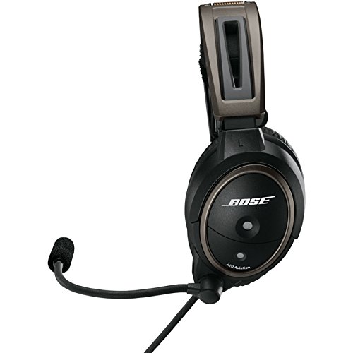 Bose A20 Aviation Headset (Battery-powered, NO Bluetooth, Electret mic, Straight cord, U174 plug)