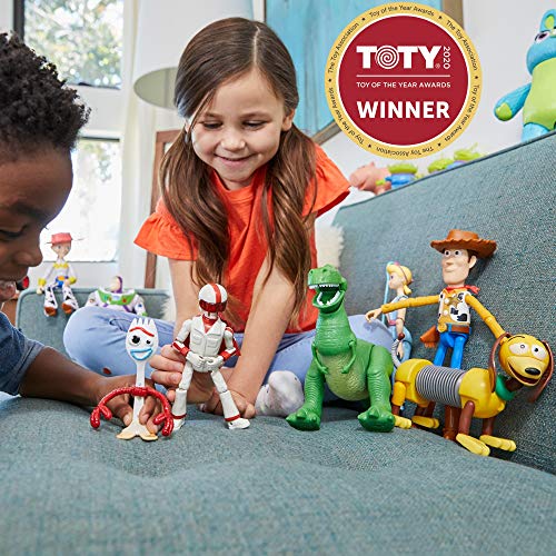 Mattel Disney Pixar Toy Story 4 Storytelling 2-Pack with 3nin Tall Forky and 5.9 in Tall Duke Caboom Posable Figures