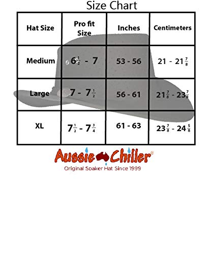 Aussie Chiller Outback Bushie – Perforated Hat for All Seasons/Made in Australia (Black, Large)