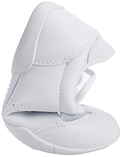 BAXINIER Youth Girls White Cheerleading Dancing Shoes Athletic Training Tennis Walking Breathable Competition Cheer Sneakers - White 2 Little Kid