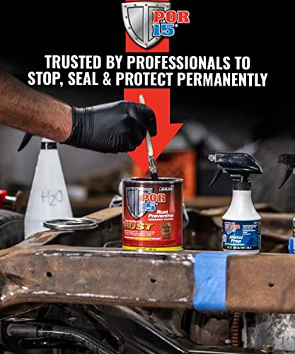 POR-15 Six Pack Rust Preventive Coating, Stop Rust and Corrosion Permanently, Anti-rust Protective Barrier, 4 Fluid Ounces, Gloss Black, Pack of 6