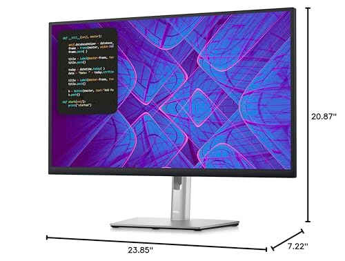 Dell P2723QE USB-C Hub Monitor - 26.96-inch 4K (3840 x 2160) 60Hz Display, 5ms Response Time (Fast Mode), USB-C/DisplayPort/HDMI/USB 3.2 Gen1 Connectivity, Color Depth: 1.07 Billion Colors β Black