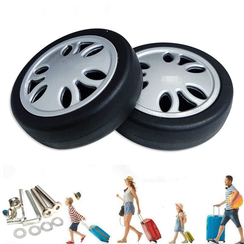 Luggage Suitcase Replacement Wheels Rubber Swivel Caster Wheels Bearings Repair Kits for Luggage