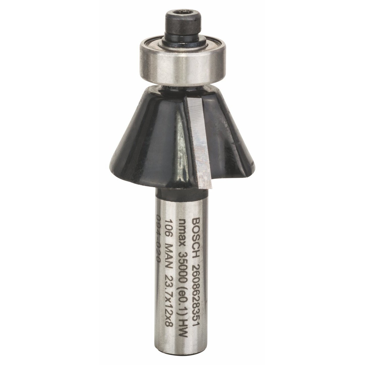 Bosch 2608628351 Chamfer-/Laminate Trim Bit 23, 7x12x8mm