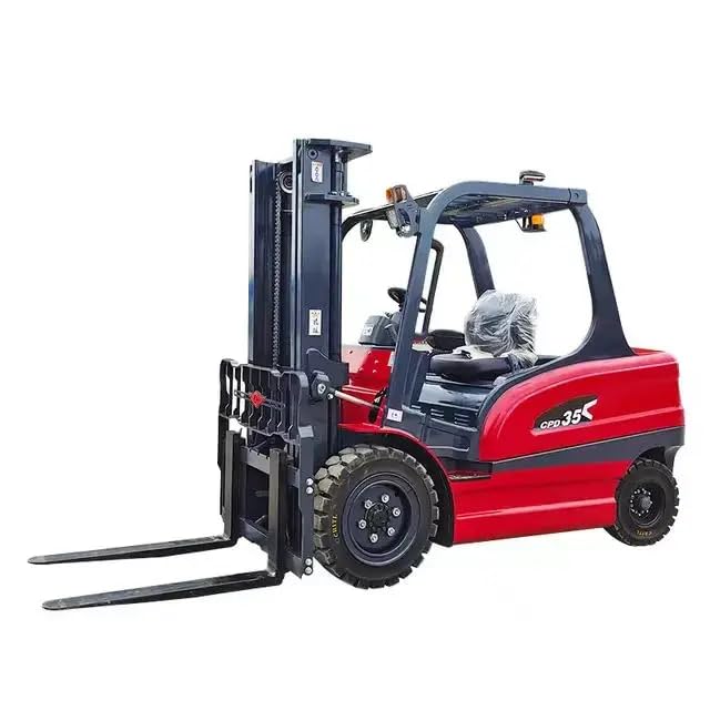 CPD35 60V Electric Forklift Truck, 3 Meter Lifting Height, Black