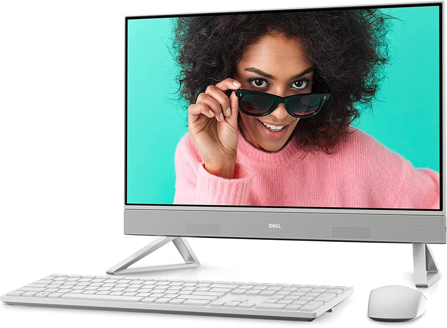 Dell Inspiron 24'' FHD Touchscreen All-in-One Desktop | 12th Gen Intel 10-Core i5-1235U | 32GB RAM | 1TB SSD | Wireless Keyboard & Mouse | Windows 11 Home | White