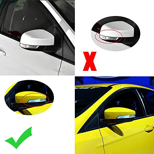 autboom Smoked Lens Sequential Amber Led Mirror Turn Signal Light Side Marker Lamp Assembly Compatible with Ford 2012-2018 Focus ST、SE、RS Titanium, 2013-2019 Kuga Escape, 2015-2018 C-Max