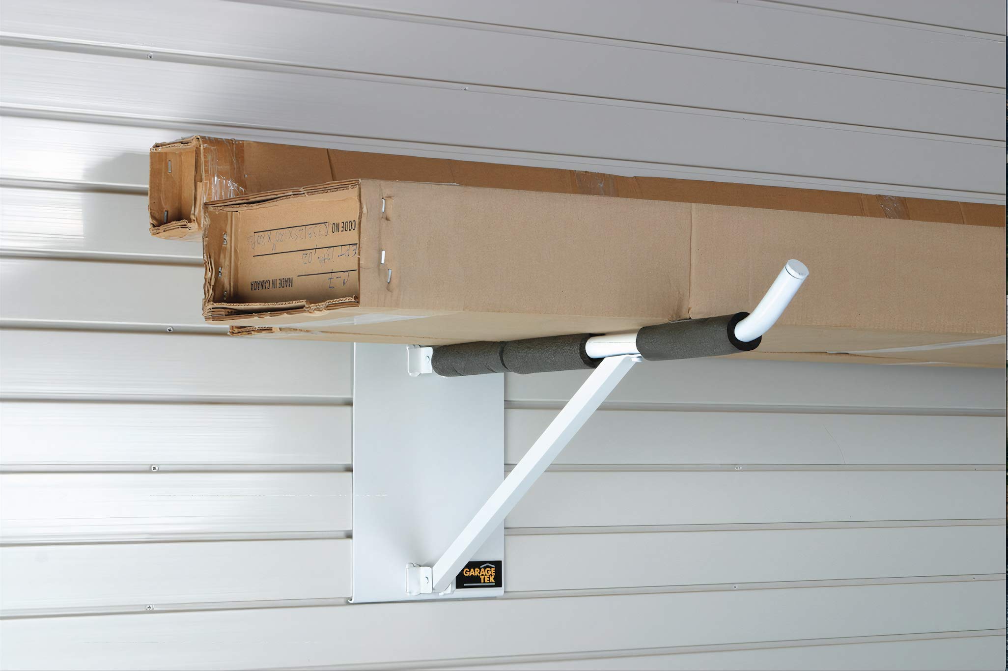 GarageTek Heavy Duty Giant Hang-All Brackets | Wall Mount Jumbo Arm Storage | Wall Hanging Hooks| Garage Lumber Storage, Set for Canoe, Kayak, Paddle Board, Surfboard, Snowboard, Wakeboard (2 Pack)