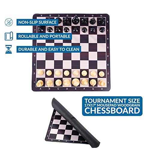 Prevision Chess - Chess Sets for Adults Unique Themed - Ecliptic Design Exotic Chess Set - 34 Weighted Chess Pieces - Roll Up Chess Boards for Adults - Travel Chess Set for Kids