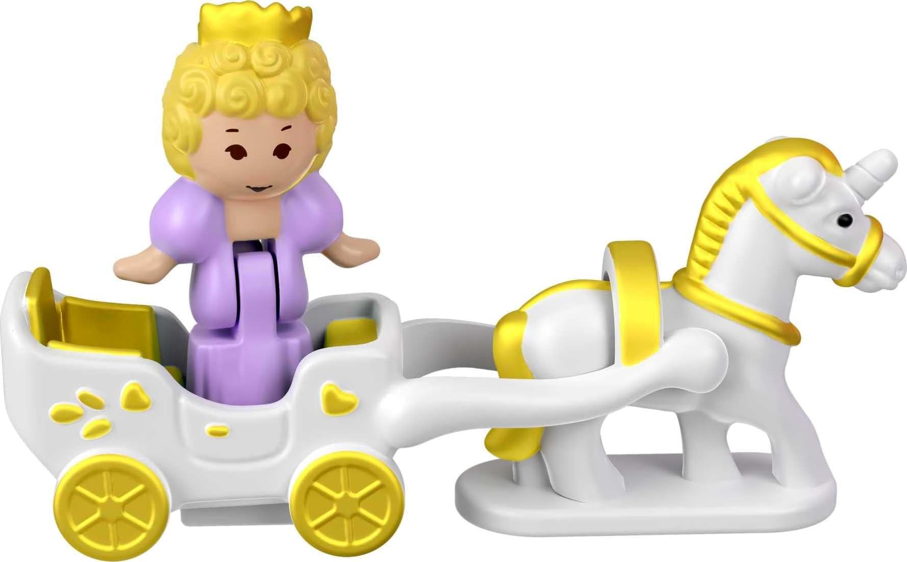 Polly Pocket Collector Compact with 2 Micro Dolls, 2 Animal Figures & Carriage Accessory, Heritage Keepsake Collection Starlight Castle, Collectible Toy