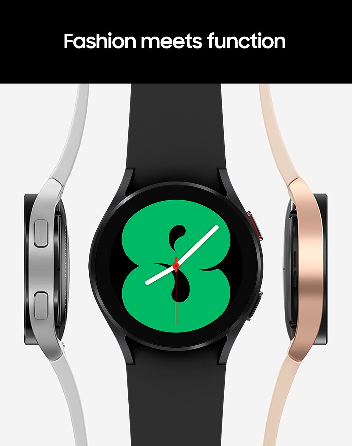 Samsung Galaxy Watch 4 44mm Smartwatch with ECG Monitor Tracker for Health Fitness Running Sleep Cycles GPS Fall Detection LTE US Version, Black (Renewed)