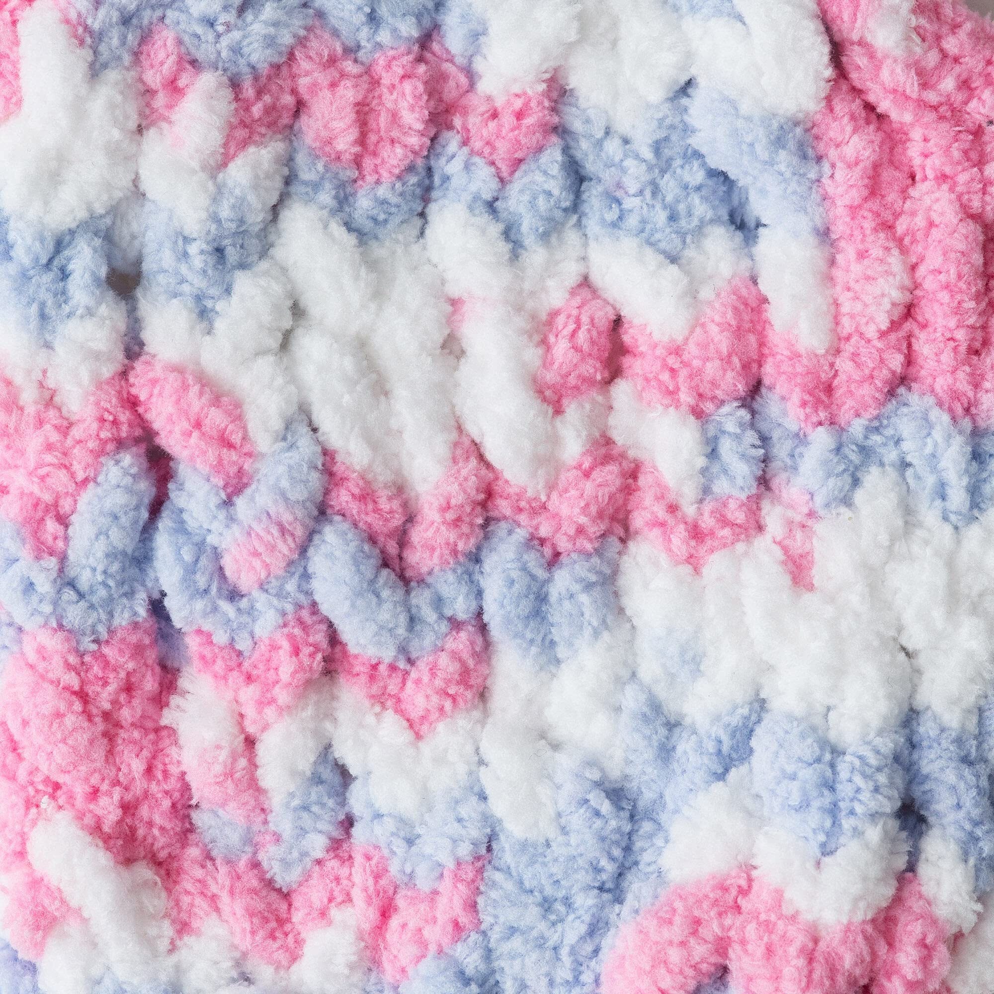 Bernat Baby Blanket Yarn - Big Ball (10.5 oz) - 2 Pack with Pattern Cards in Color (Pink/Blue Ombre)