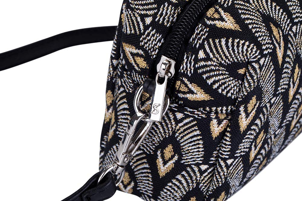 Signare Tapestry Small Crossbody Bag for Women pouch Bag with Fashion Pattern Design (Art Decor - Luxor, HPBG-LUXOR)