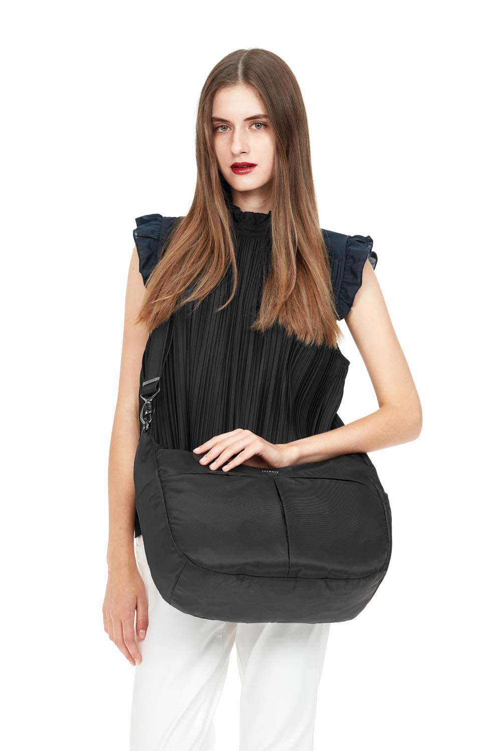 Pacsafe Women's Cruise 16L Anti Theft Carry All Crossbody, Black