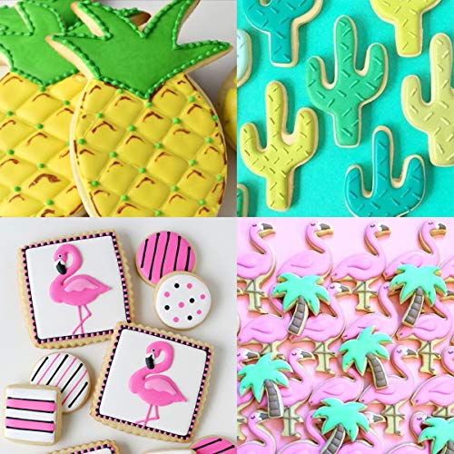 Cieovo 10 Piece Tropical Under the Sea Cookie Cutters, Hawaiian Ocean Creatures Biscuit Cutter for Biscuit, Fondant, Fruit, Bread, Summer Beach Themed Party Supplies