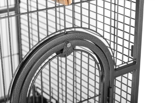 Prevue Pet Products BPV3159 Double Roof Bird Cage with Playtop, 36-1/2 by 27-1/4-Inch, Black