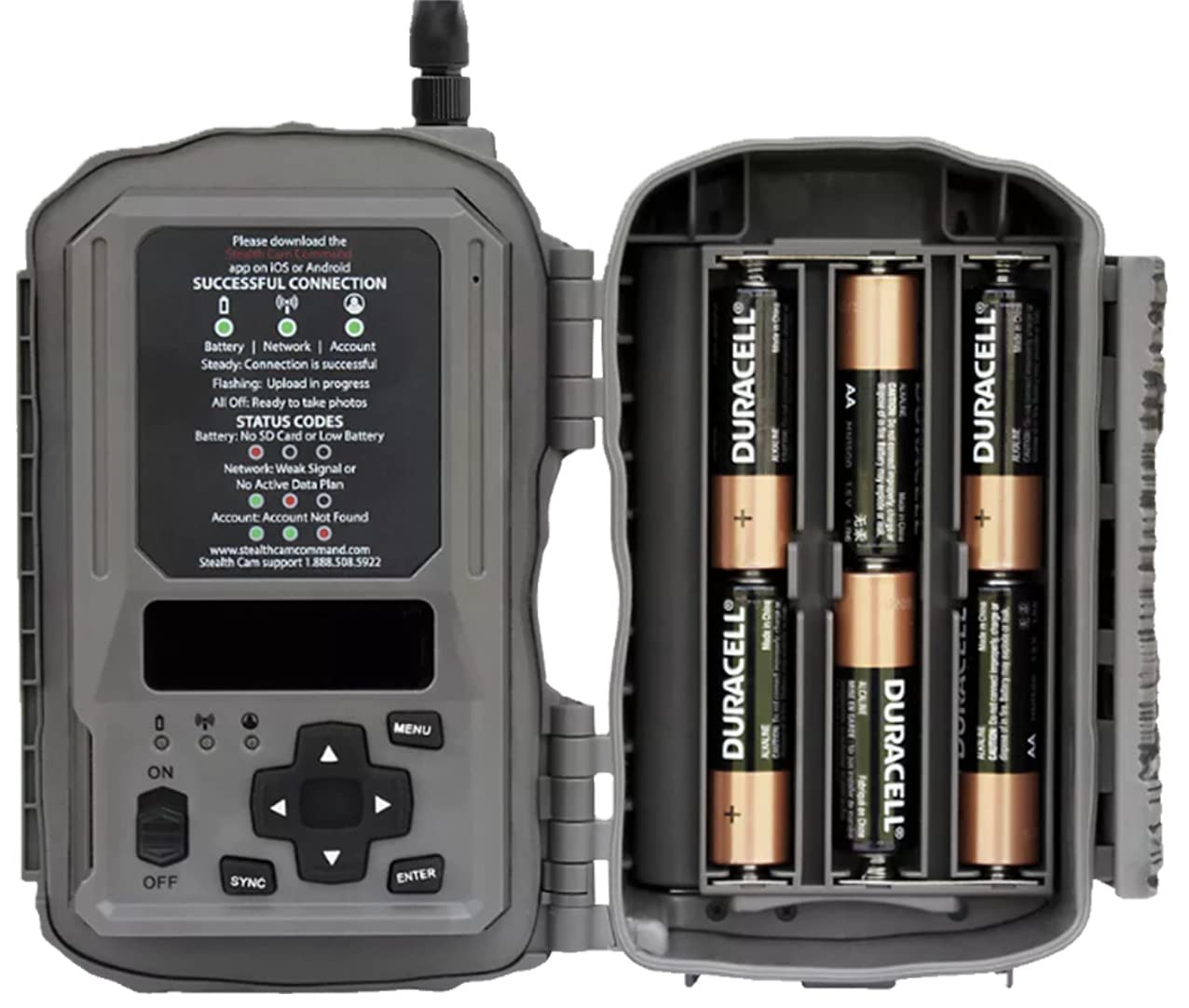 Stealth Cam DS4K Transmit Cellular AT&T OR VERIZON 32MP Photo & 4K at 30 FPS Day & Night Video 0.2 Sec Trigger Speed Hunting Game Camera - Supports SD Cards Up to 128GB