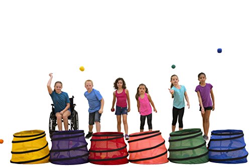 Sportime 6-Team Pursuit Ball Game, Set of 6 Goals and 72 Balls