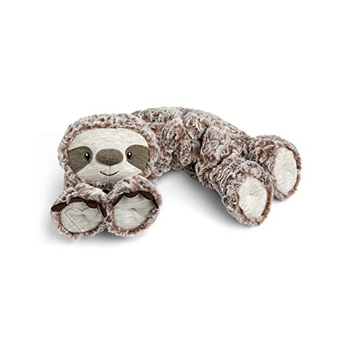 DEMDACO Heartful Hugs Sloth Brown 6 Inch Weighted Neck Wrap Plush Stuffed Animal