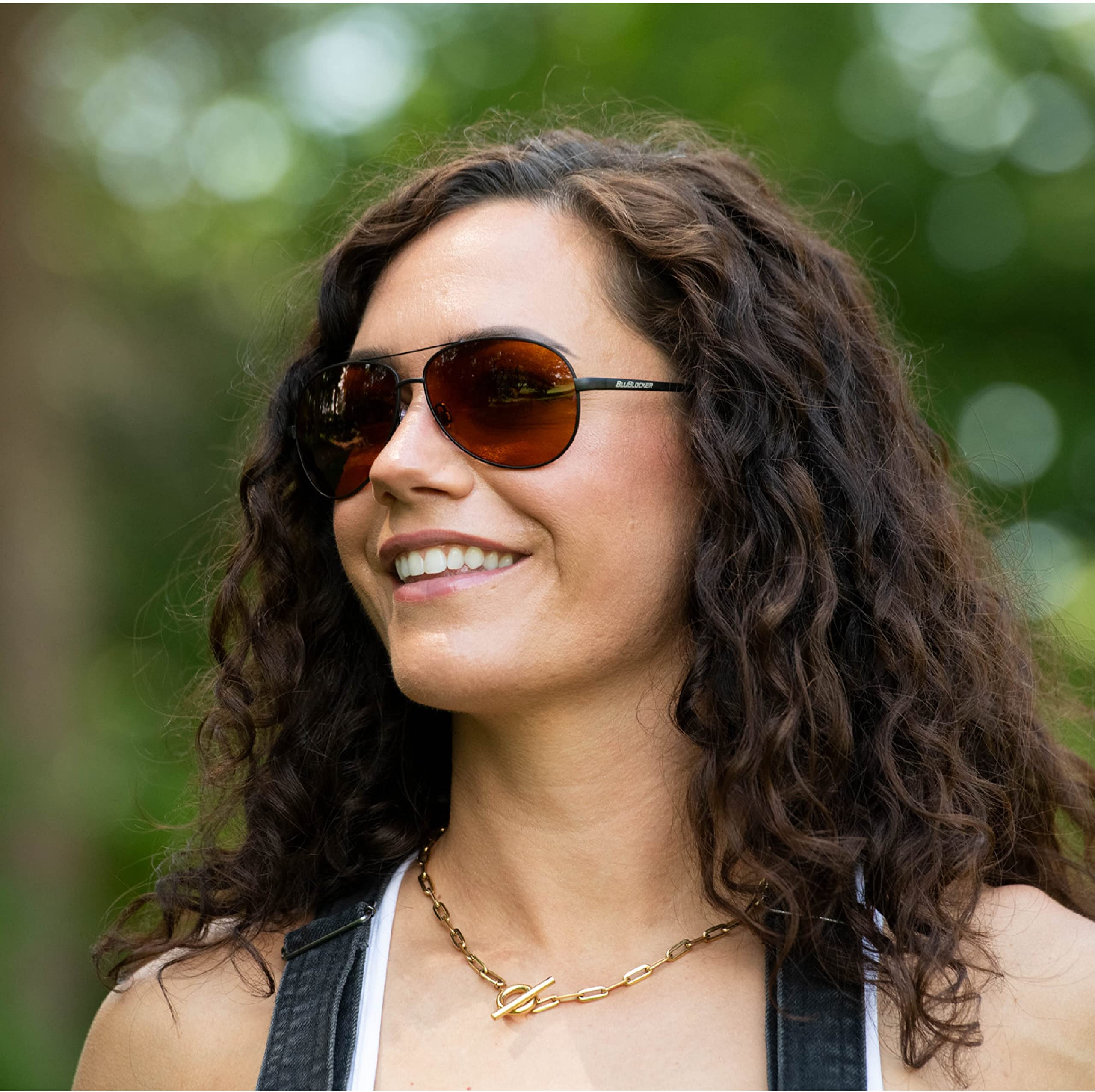 BluBlocker Polarized Black Wire Aviator 4201K