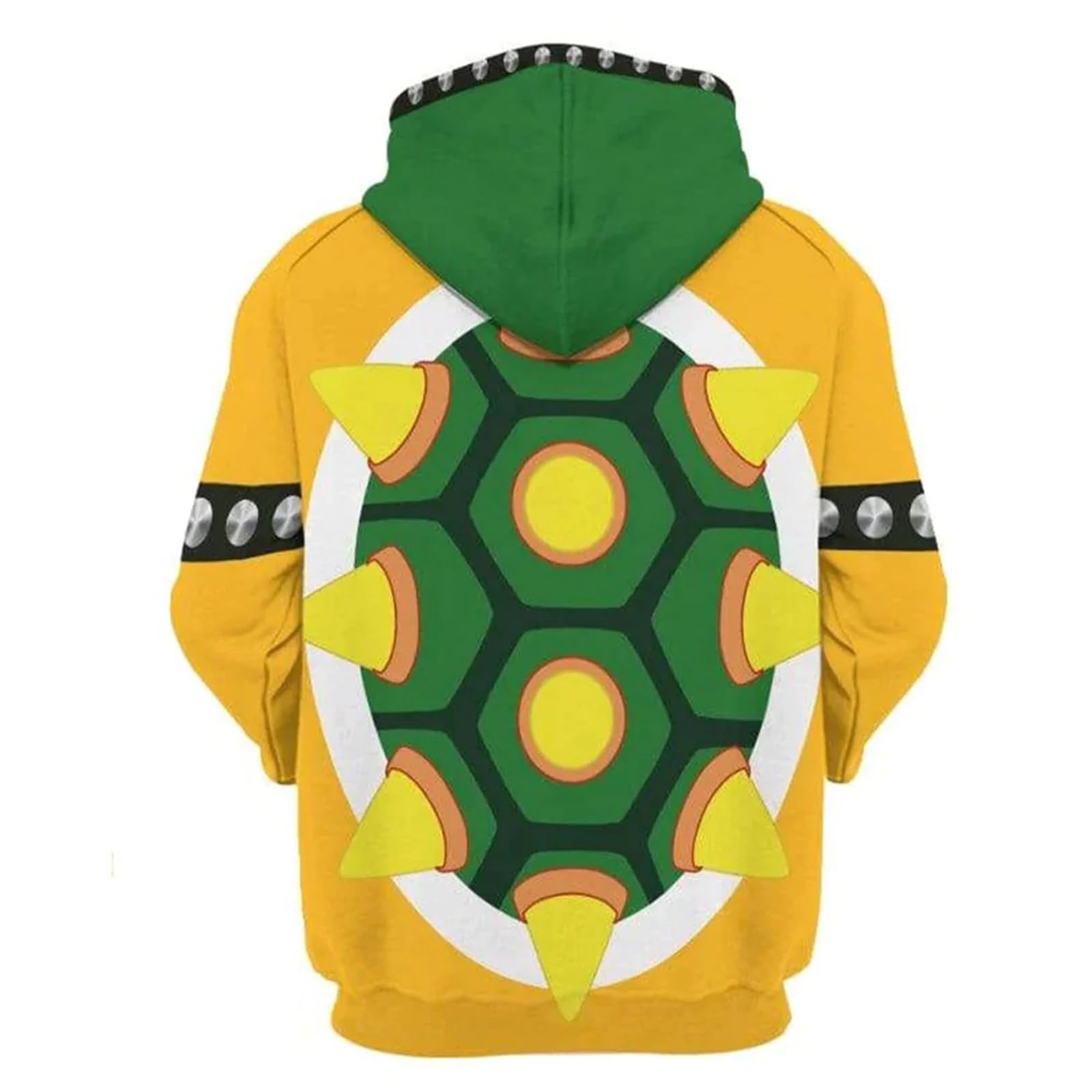 Bowser Costume Adult - 3D Printed Full Zip Cosplay Hoodie