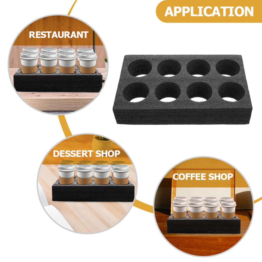 Cabilock 3Pcs Cup Holder Drink Packaging Tray take Out Cup Tray Drink Carry Tray Cup Drink Carry Holder car Stands sodas Drinks Food Tray for car Outdoor Cup Tray Tool Pearl Cotton Coffee