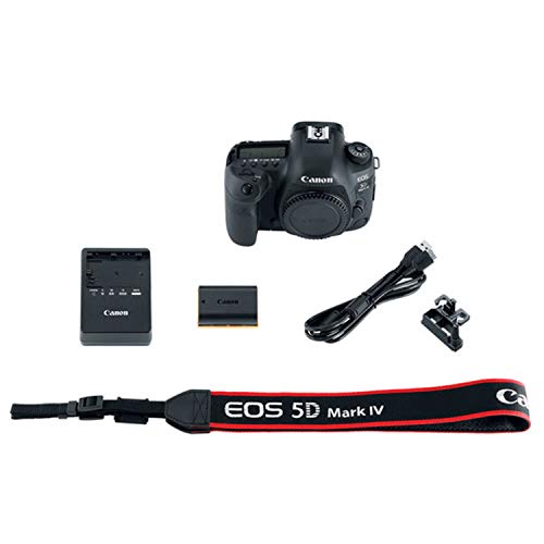 Canon EOS 5D Mark IV DSLR Camera + Canon EF 50mm f/1.8 STM Lens + 128GB Memory, TTL Speedlite Flash, Battery Grip, Filters, Case, Tripod + More (30PC Bundle Kit)