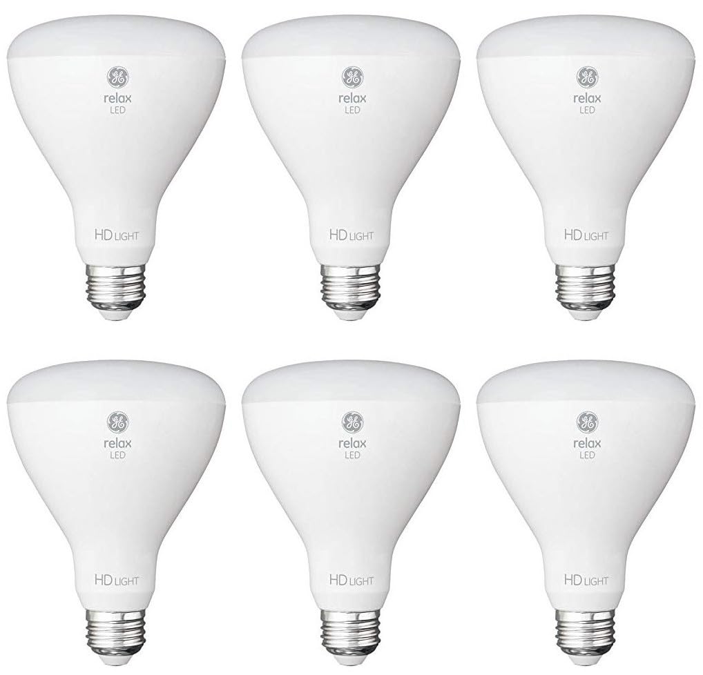 GE Relax 65-Watt EQ LED Br30 Soft White Dimmable Flood Light Bulb (6-Pack)