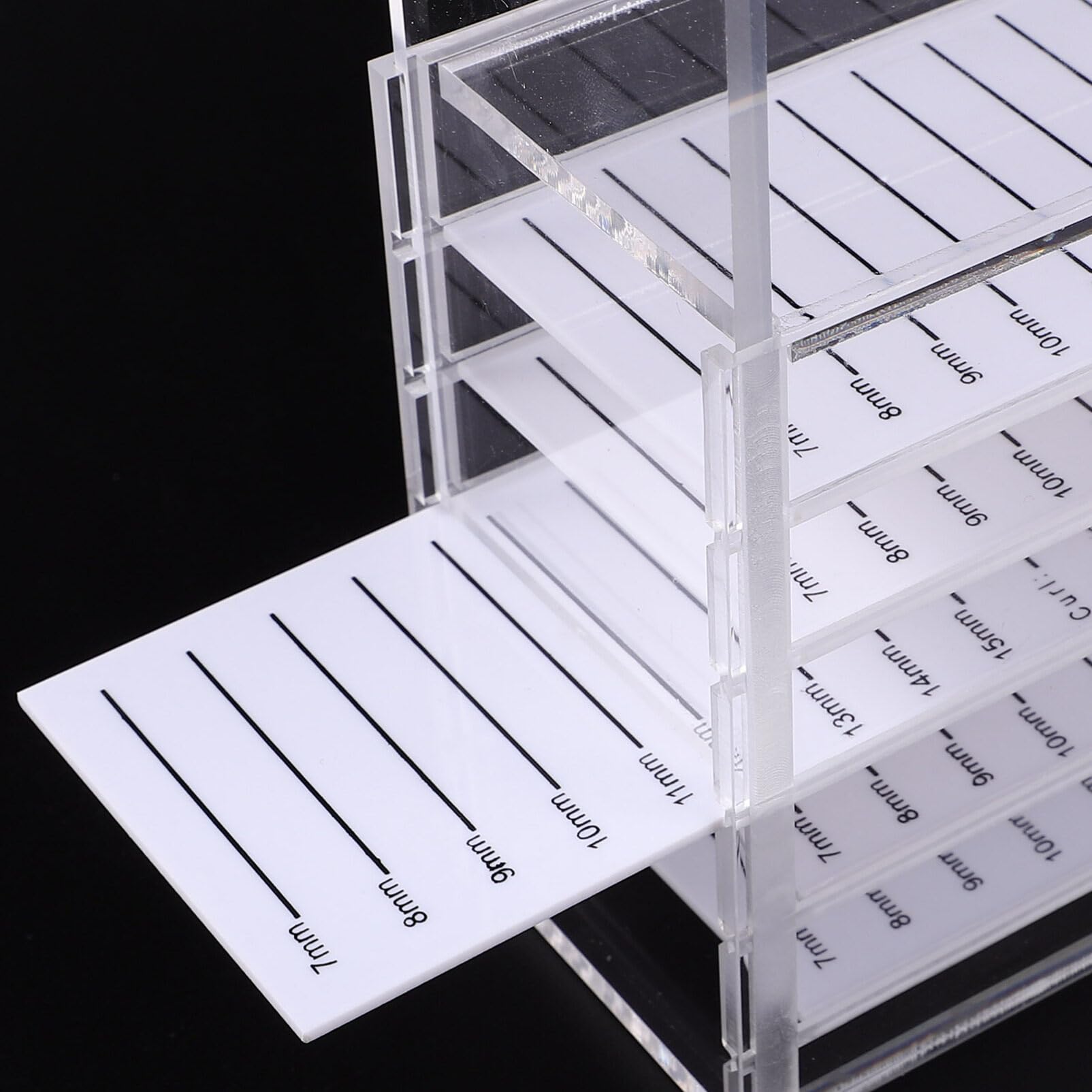 Cabilock 5 Box lash trays for lash extensions Eyelash curler portable Acrylic drawer false eyelash case artificial Organizer Storage eyelash container Storage Box household