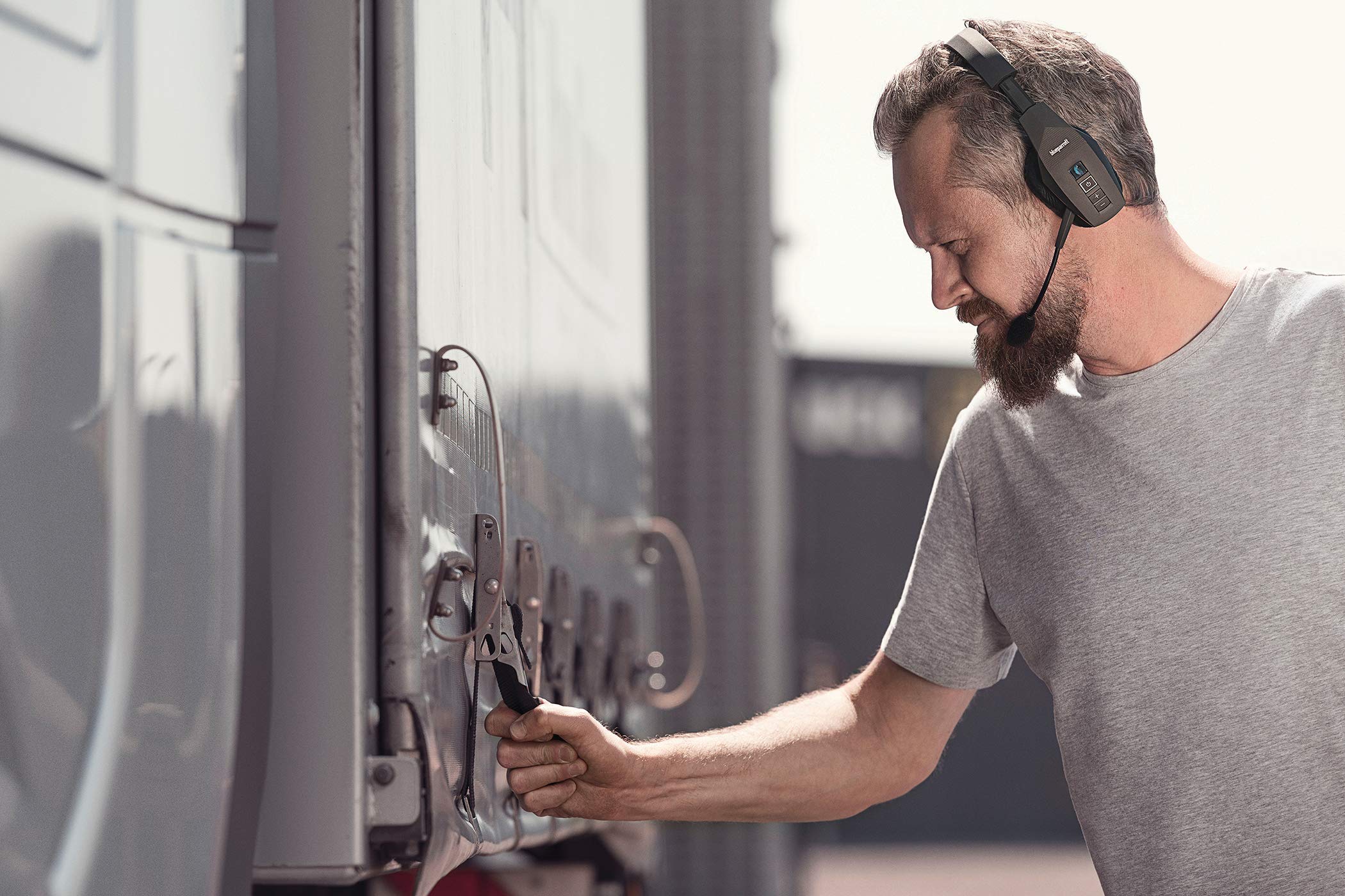 BlueParrott B550-XT Noise Canceling Bluetooth Headset (Renewed)