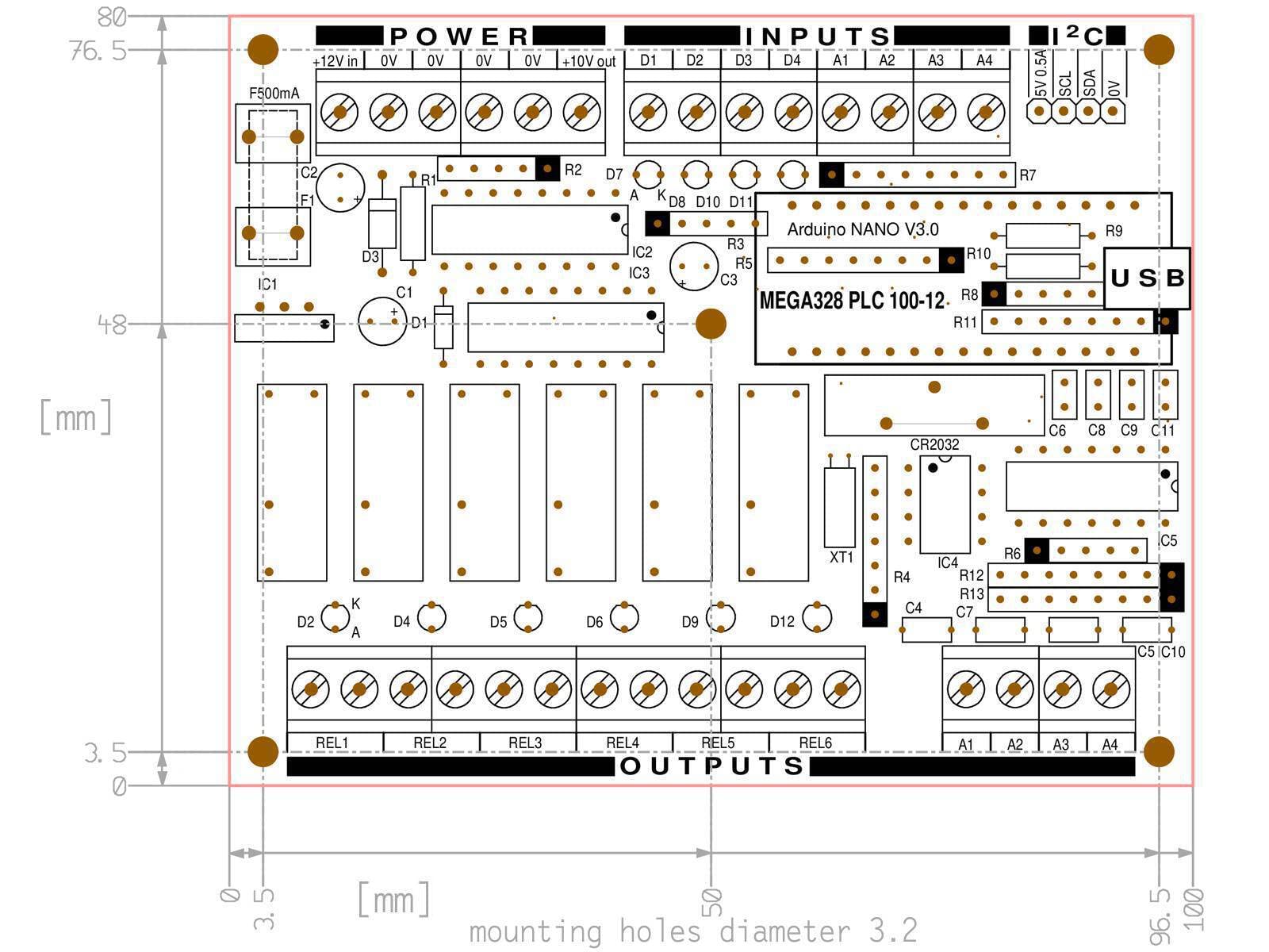 CANADUINO® PLC MEGA328 Electronics DIY Kit (100% Compatible with Arduino)