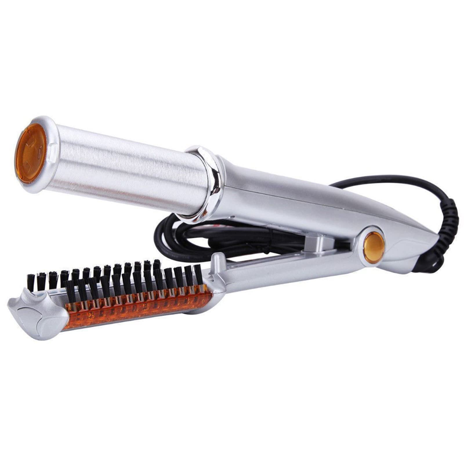 DENZED Automatic Curling Iron, Professional Hair Straightening Iron Curling Iron Straightener and Curler Styler 3 in 1 Multi Hair Styling Tool Flat Iron with Brush