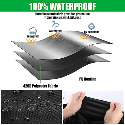 Jungda Outdoor Prep Table Cover for Prep & Work Table,Patio Waterproof Stainless Steel Table Work Cover - 36 x 24 x 35 Inch