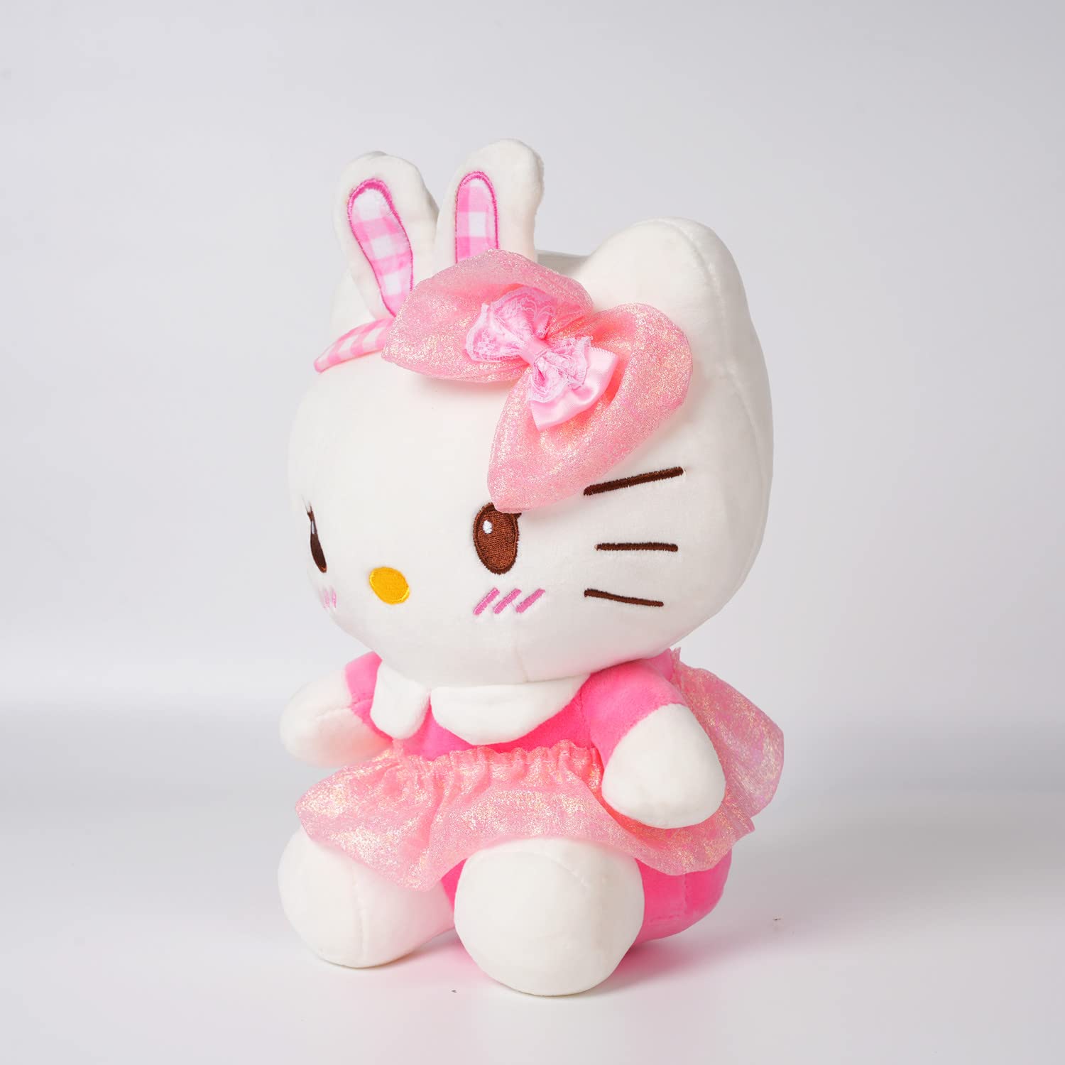 DIRC Plush Toys - Girls' Plush Toys - Kitten Stuffed Animals Kawaii cat Plush Pillow - Soft Decompression Comfort 12 inch (Rabbit)