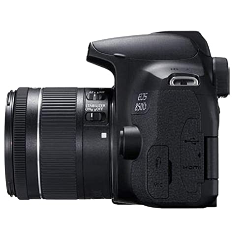 Canon EOS 850D/Rebel T8i Vlogger Kit:EF-S 18-55mm,EF 75-300mm & 420-800mm Lenses,128GB Memory,Tripod,3 Piece Filter Kit,Gadget Bag,Remote Shutter,USB Card Reader,Cleaning Kit & Software Package