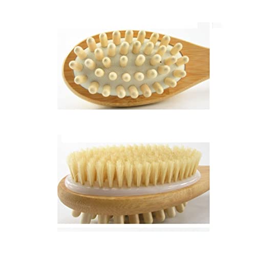 DXFBHWWS Bath Brushes Men Pig Bristles Bathing Brushes Back Brush Long Handle for Shower for Women
