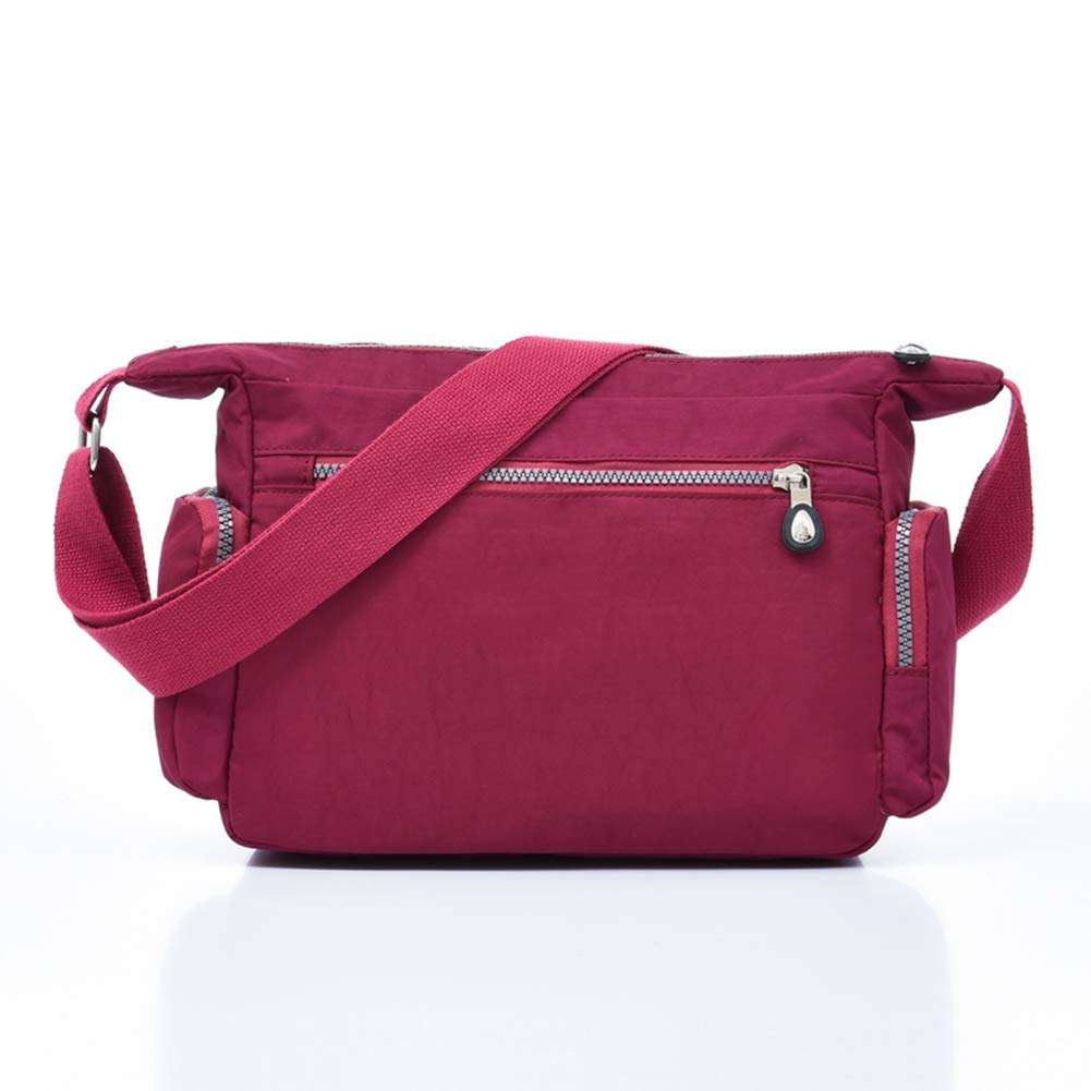 MINTEGRA Crossbody Bag for Women Anti-theft RFID Card Slot Multi Pocket Shoulder Bag Nylon Lightweight Messenger Bag