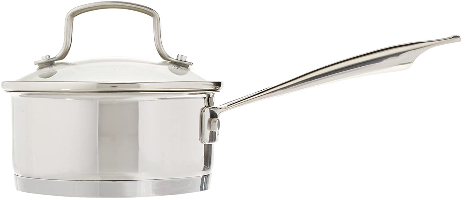 Cuisinart 8919-14 Professional Series 1-Quart Saucepan with Cover, Stainless Steel & 719-16 1.5-Quart Chef's-Classic-Stainless-Cookware-Collection, Saucepan w/Cover