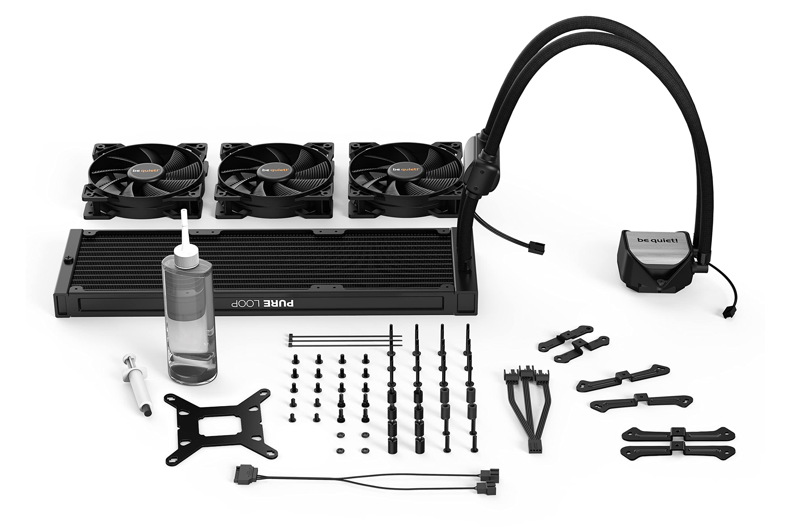 be quiet! Pure Loop 360mm All-in-One Water Cooling System | Intel 1700 1200 2066 1150 1151 1155 2011 Square ILM | AMD4 AMD5 | BW008